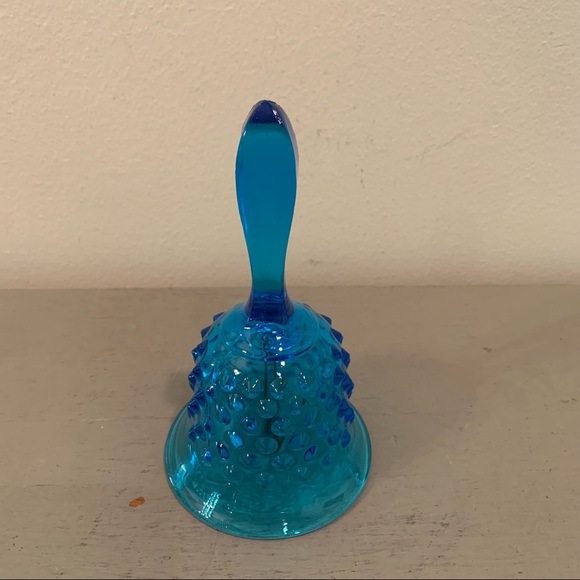 Fenton | Accents | Vintage Fenton Glass Blue Hobnail Bell | Poshmark